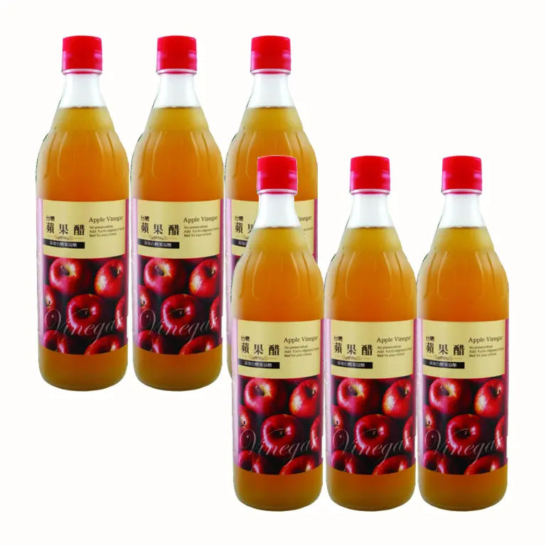 【台糖】蘋果醋600ml (6入/箱) (1箱)｜Global Online｜Global Mall 環球Online