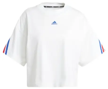 【Adidas】W FI 3S Tee 女款白色 運動休閒 圓領短袖 IS3236｜板橋車站｜Global Mall 環球Online