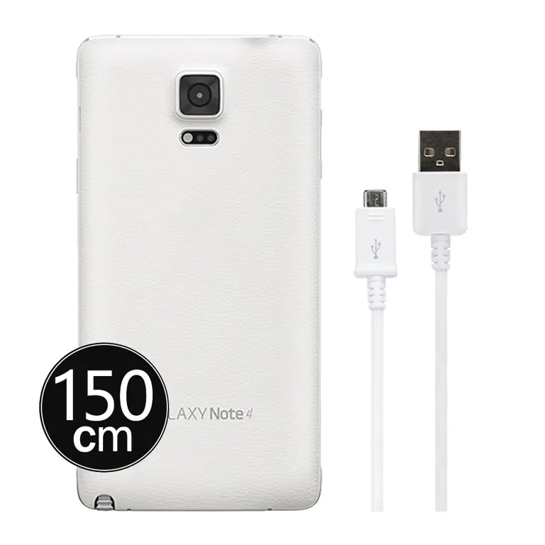 SAMSUNG 三星製造 Note/S系列 Micro USB 充電線-1.5m/白 (袋裝)｜Global Online｜Global ...