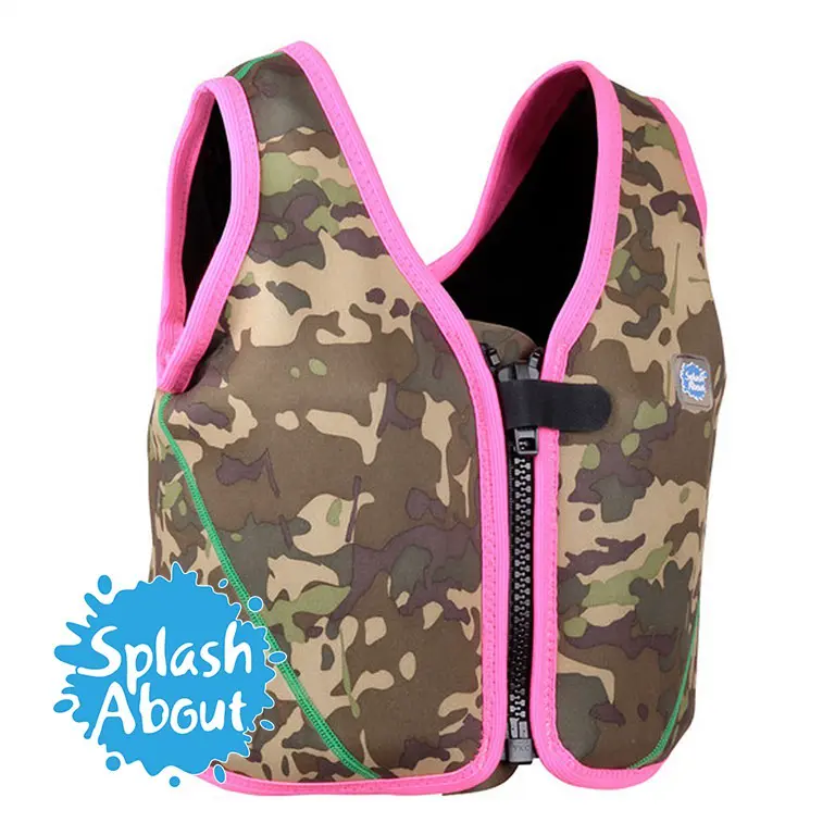 【Splash About 潑寶】Float Jacket 兒童浮力夾克-迷彩/桃紅[限量絕版品]｜Global Online｜Global Mall 環球Online