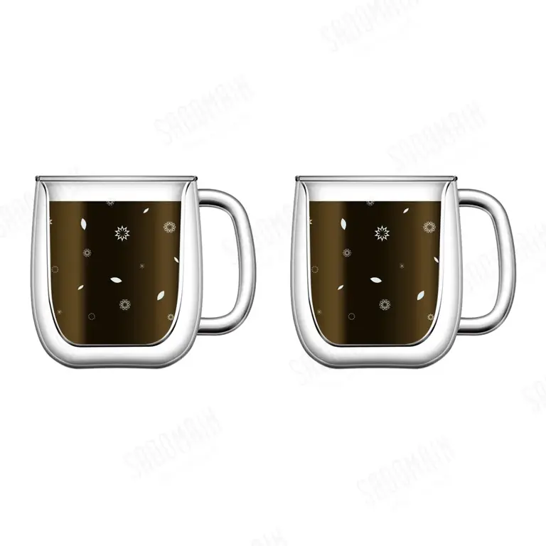 【仙德曼】雙層玻璃咖啡馬克杯-2入組(350ml) CF1350｜買就送 雙層玻璃濃縮咖啡杯-2入組｜南港車站｜Global Mall 環球 ...