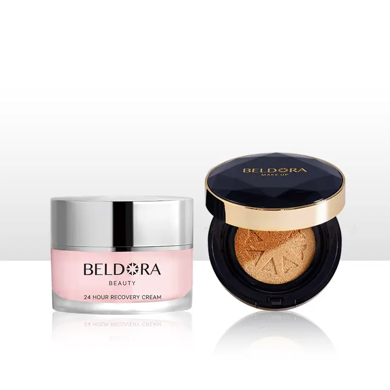 蓓朵娜BELDORA 瀑布霜30g+鑽石發光氣墊粉餅(可選色)｜板橋車站｜Global Mall 環球Online