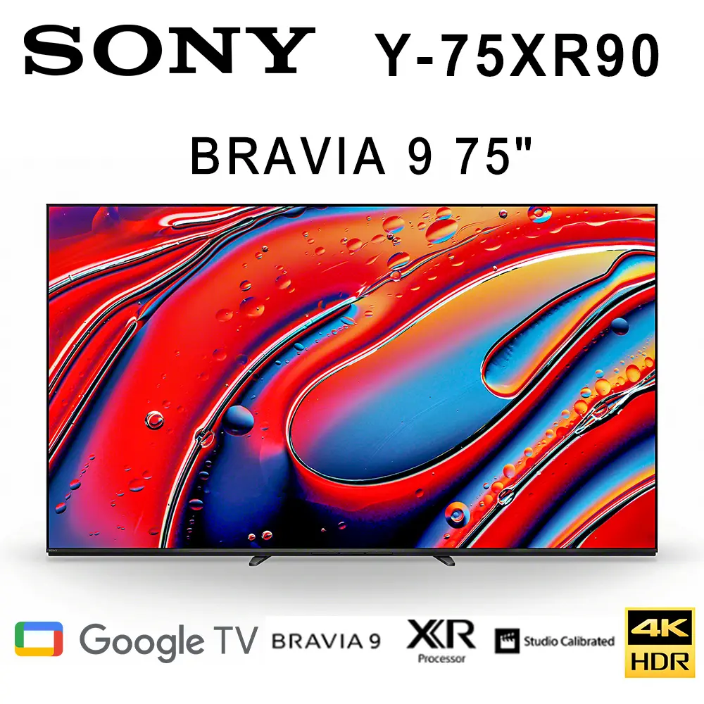 SONY BRAVIA 9 Y-75XR90 75吋 4K Mini LED智慧液晶電視Google TV 公司貨保固2年 基本安裝 另有Y-65XR90｜Global Online ...