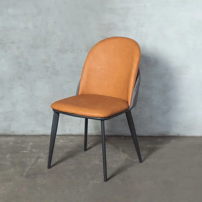 【H&D東稻家居】墨菲橘灰餐椅/休閒椅【CB1127】｜Global Online｜Global Mall 環球Online