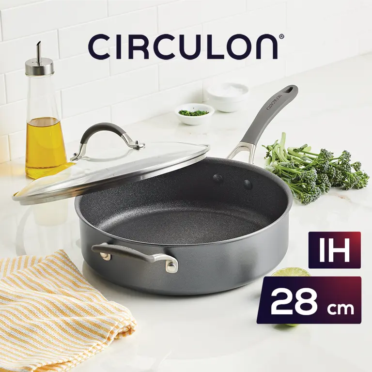 【MEYER 美亞鍋具】《CIRCULON A1系列》 極致抗刮不沾單柄萬用鍋28CM(含蓋)｜新北中和｜Global Mall 環球Online