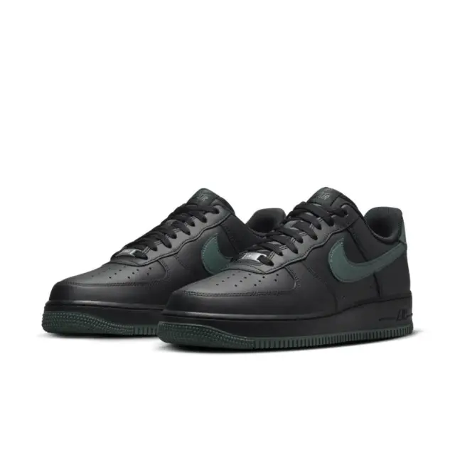 【NIKE】運動鞋 休閒鞋 男鞋 AIR FORCE 1 07 Black Vintage Green 黑綠 皮革 AF1(FJ4146001 ...