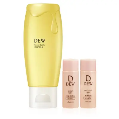 【Kanebo 佳麗寶】金黃潔膚淨透組 DEW黃金潔膚Honey蜜180g贈DEW水潤柔膚露20ML+DEW水潤柔膚乳20ML_環球專櫃 公司貨｜新北中和｜Global Mall 環球Online
