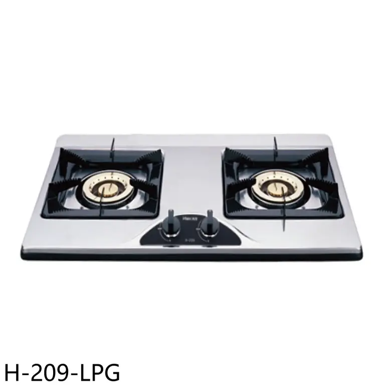 鴻茂【H-209-LPG】二口爐檯面爐瓦斯爐(全省安裝)｜Global Online｜Global Mall 環球Online