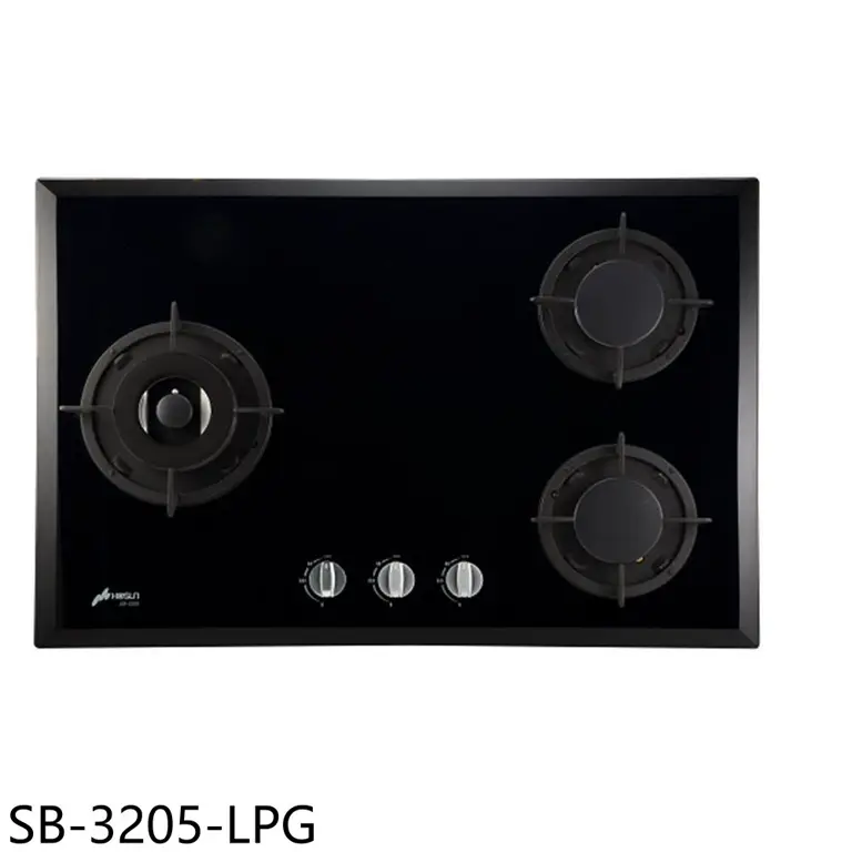 豪山【SB-3205-LPG】三口檯面爐玻璃瓦斯爐(全省安裝)｜Global Online｜Global Mall 環球Online